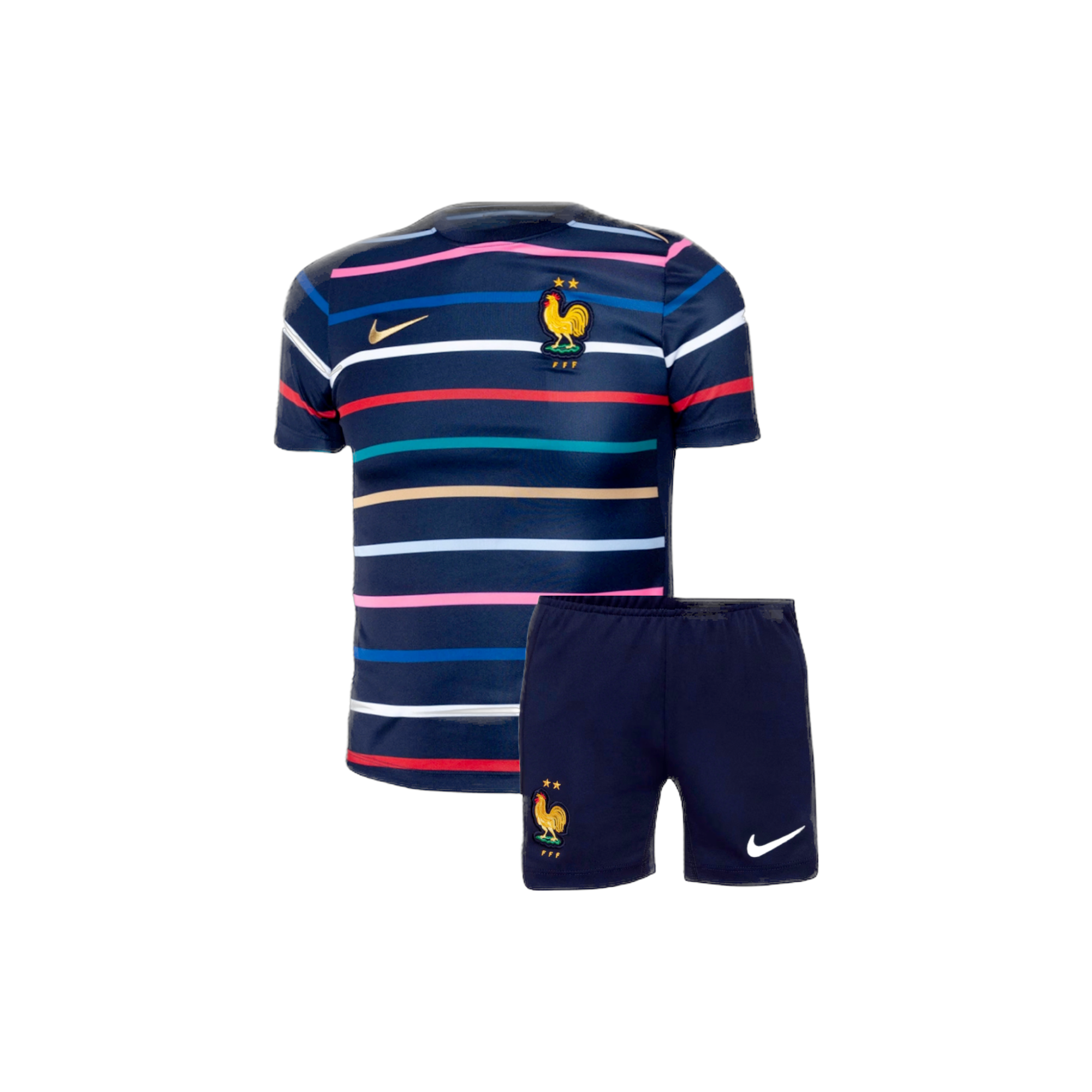 France Pre Match Kids Football Kit 2024 - SOCCERLORDS
