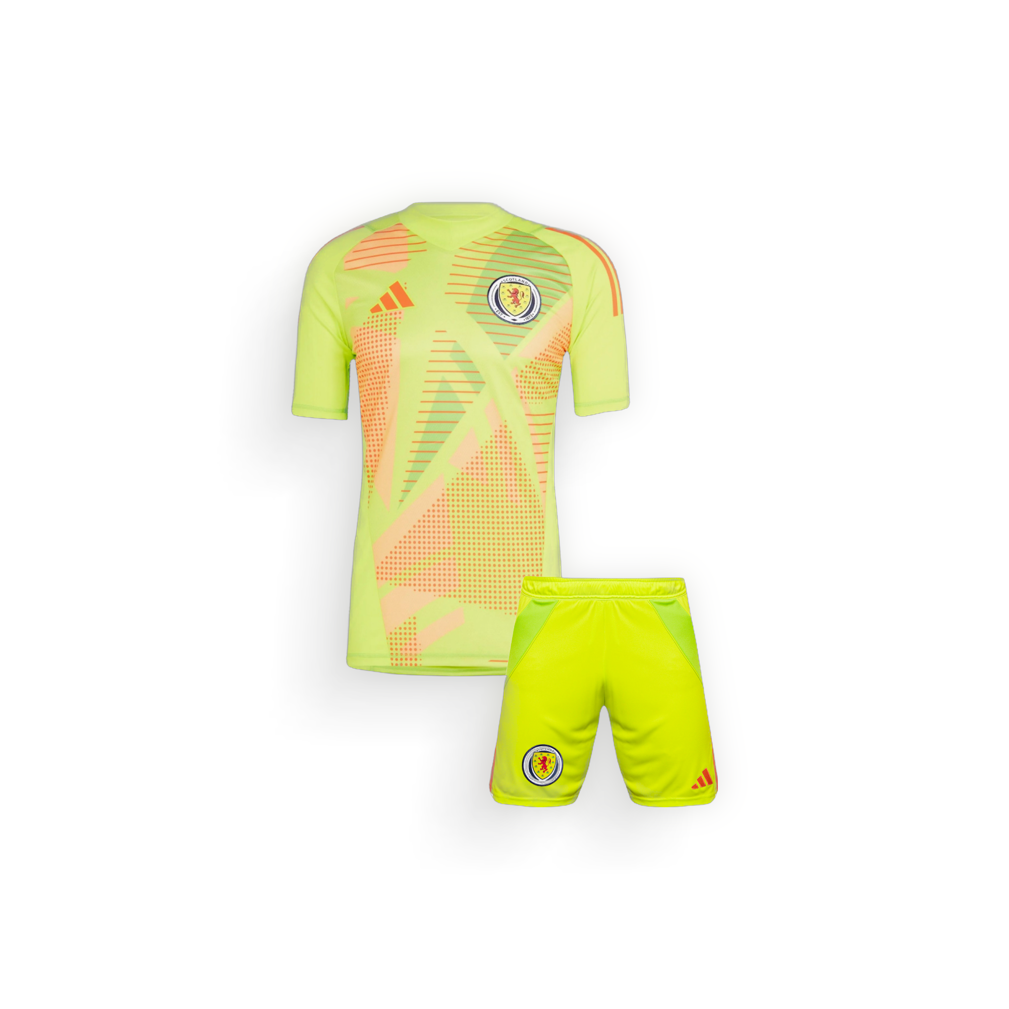 Scotland Kids Goalkeeper Kit - Yellow 2024 - SOCCERLORDS