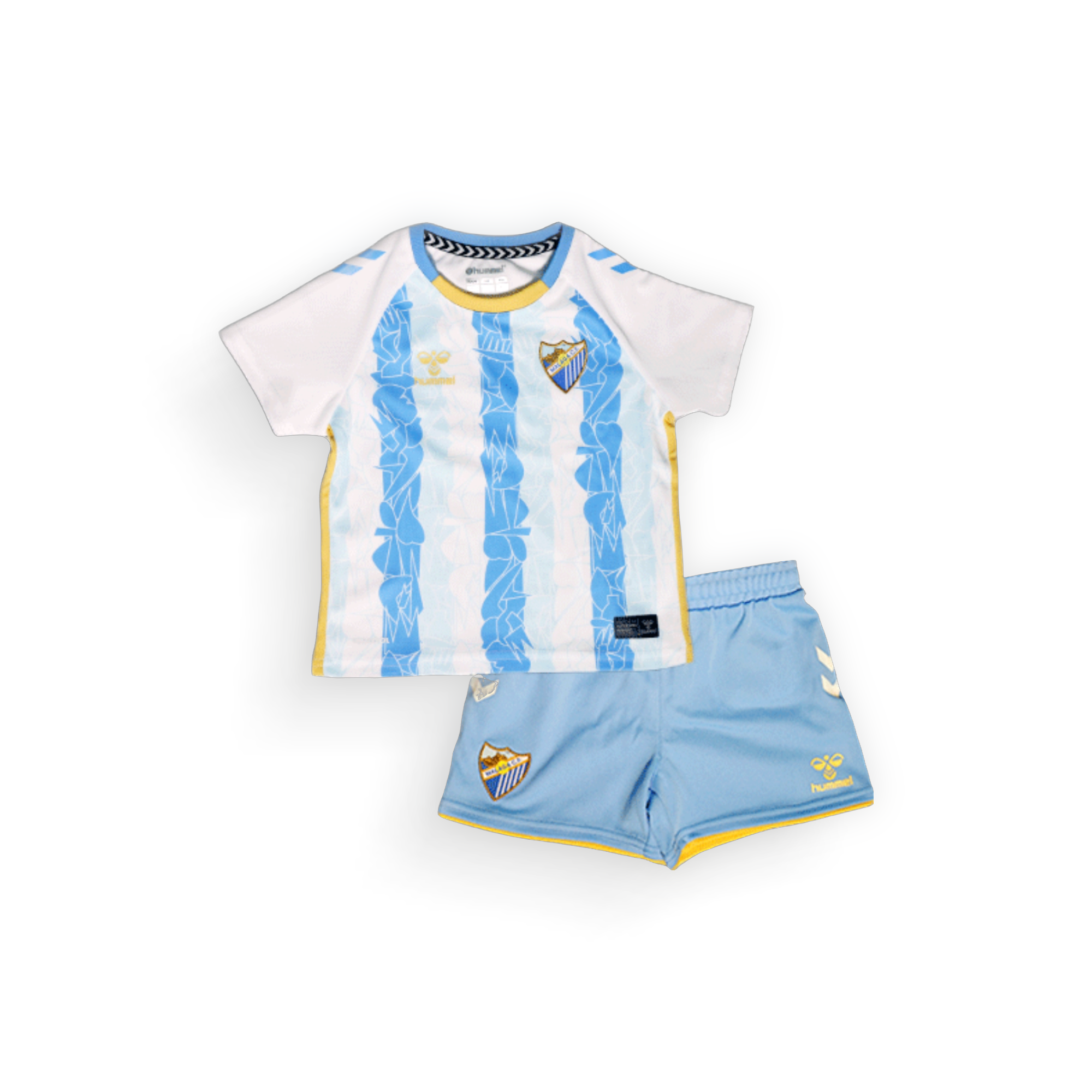 Malaga Home Kids Football Kit 2024-25 - SOCCERLORDS